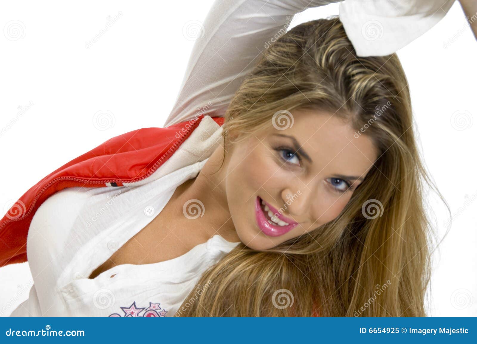 Beautiful Smiling Model Posing Stock Image - Image of posing, caucasian ...