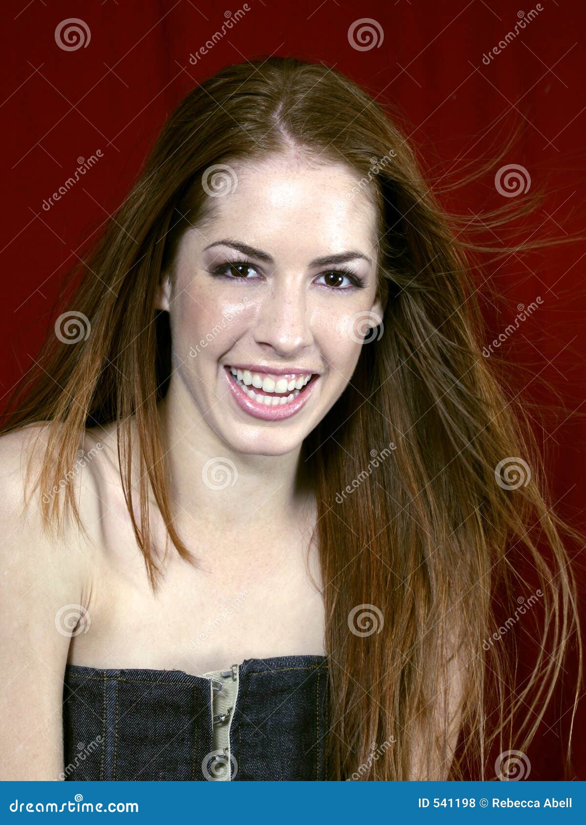 Beautiful Smiling Red Head stock photo. Image of youthful - 541198