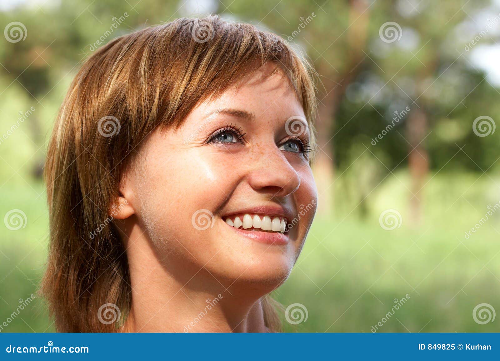 BEAUTIFUL SMILING WOMAN stock image. Image of beauty, teeth - 849825