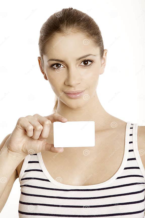 Beautiful Smiling Woman Holding a Membership Card Stock Image - Image ... Beautiful Smiling Woman Holding a Membership Card Stock Image - Image ...