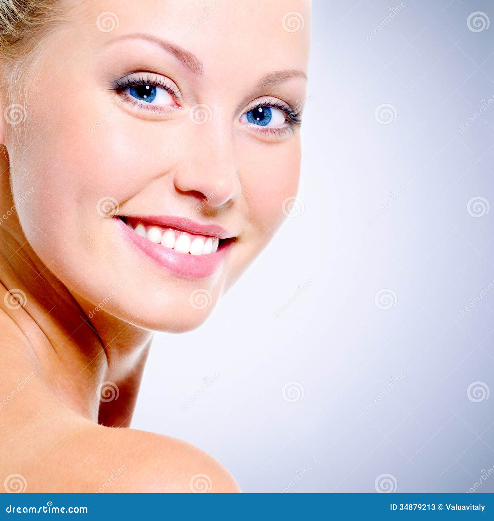 Beautiful smiling woman stock image. Image of caucasian - 34879213
