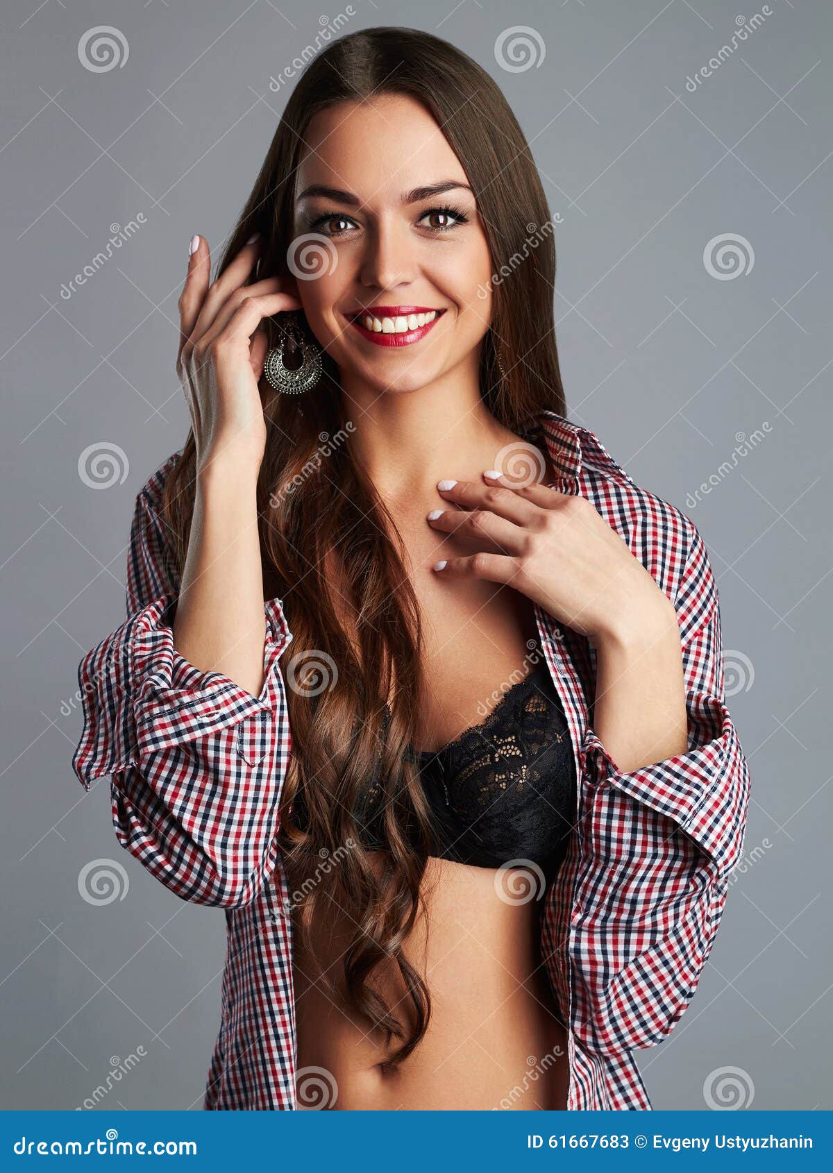 Beautiful Smiling Woman Xy Beauty Happy Girl Stock Image