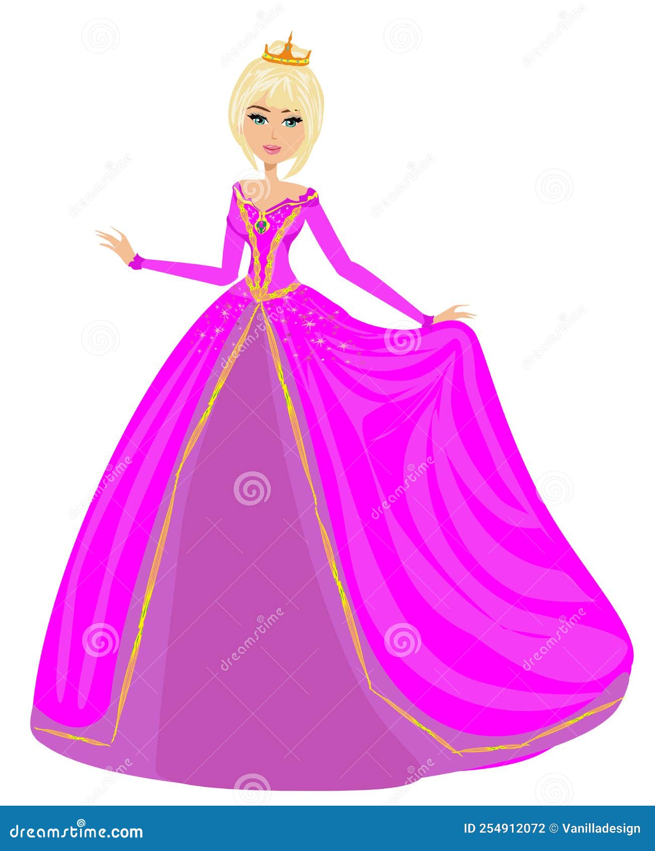 Smiling Queen Portrait Coloring Page Vector Illustration ...