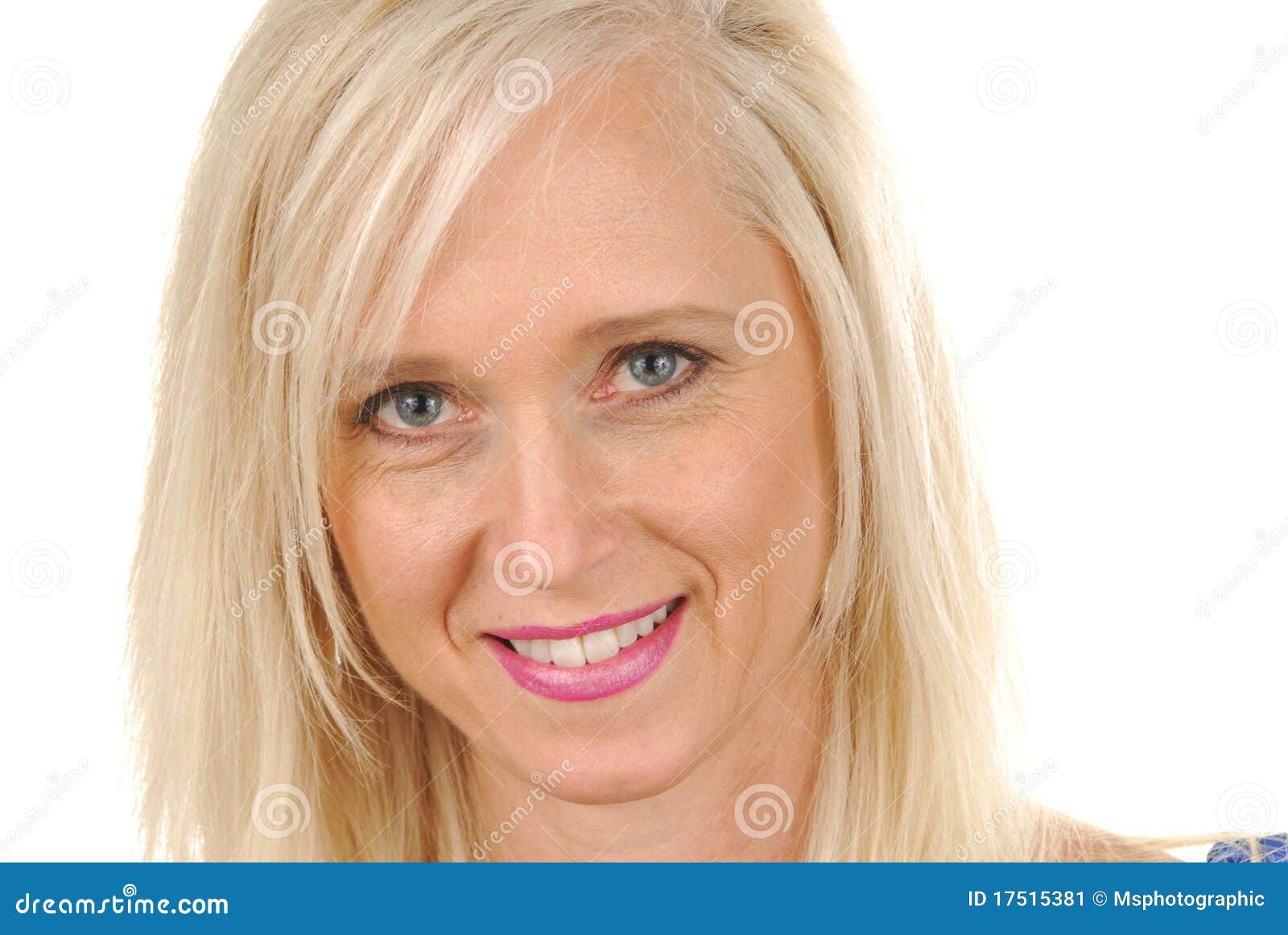 Beautiful Smilling Blond Woman Stock Image - Image of high, beautiful ...