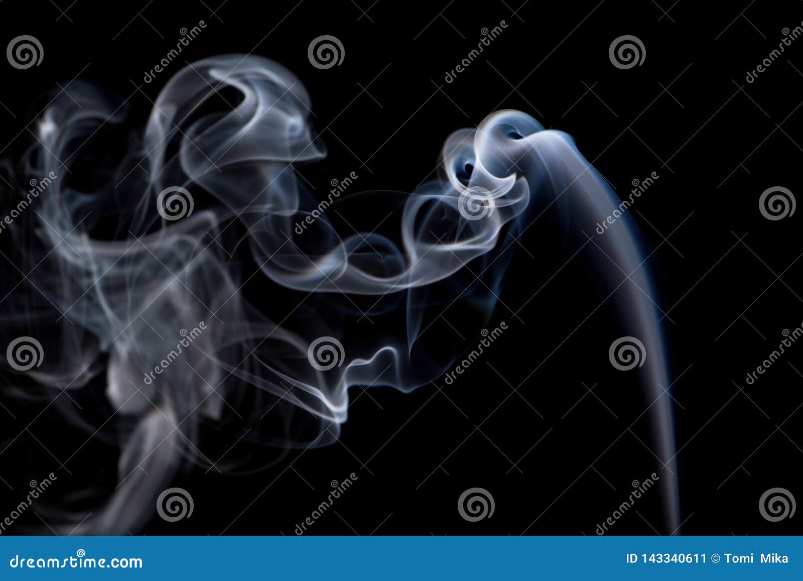 Beautiful Smoke on Black Background - Wallpaper Stock Image - Image of ...