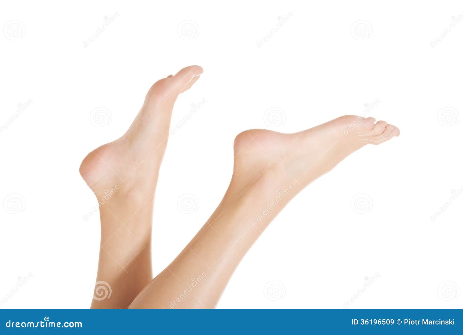 Beautiful Smooth, Shaved Legs and Feet. Stock Image - Image of model ...