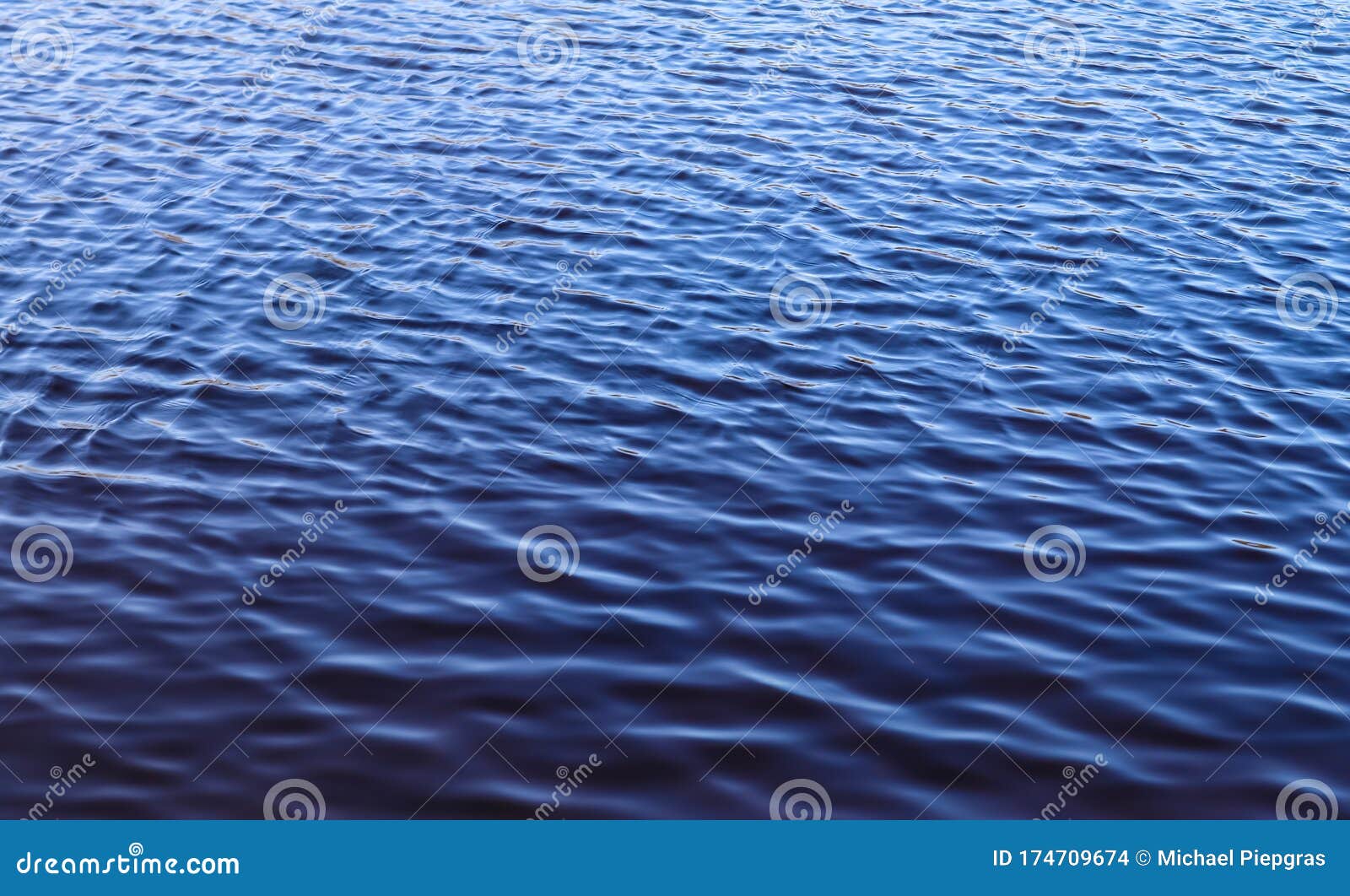 Beautiful Smooth Water Surface Texture with Small Waves and Sunlight ...