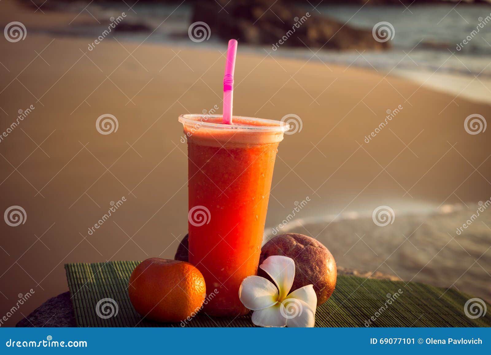 Beautiful Smoothie on the Beach Stock Image - Image of travel, drink ...