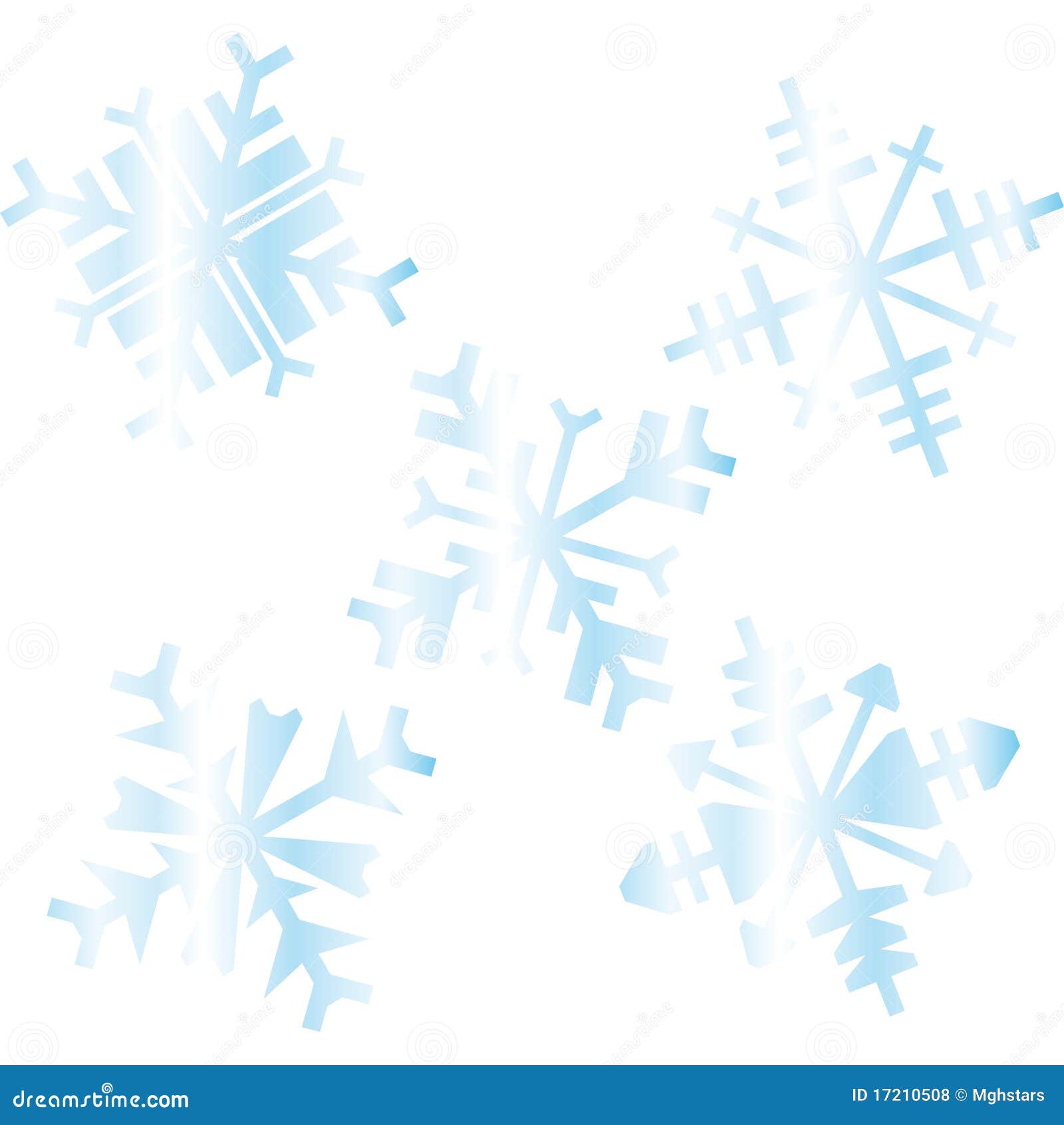 Beautiful snow crystals stock illustration. Illustration of christmas ...
