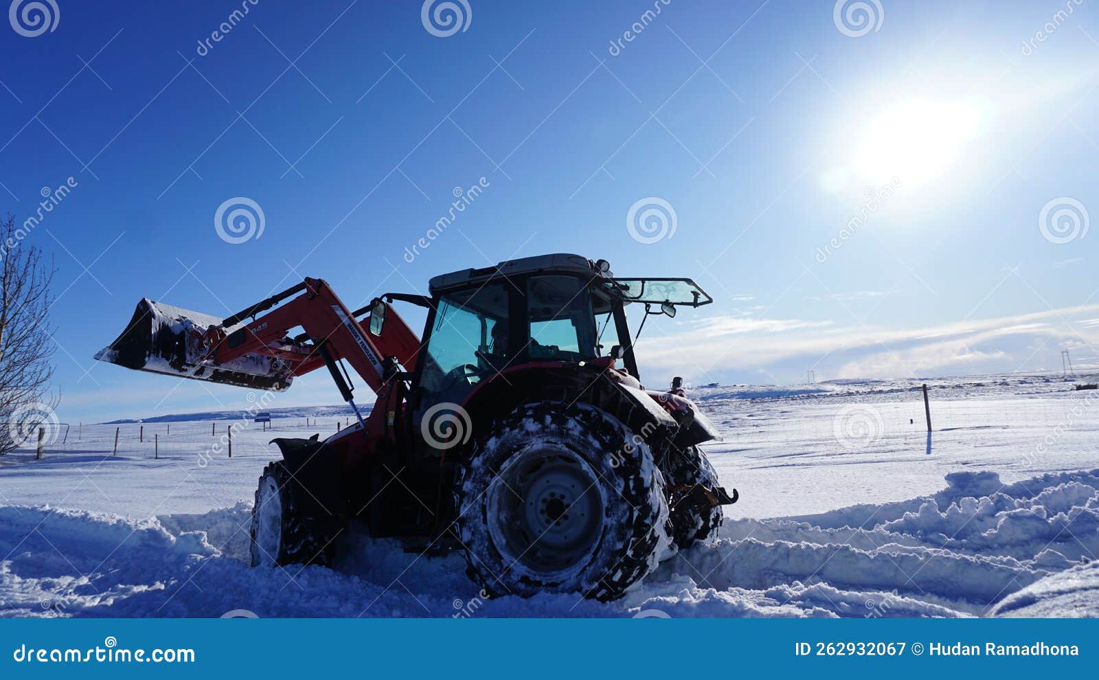 Snow Tractor stock image. Image of landscape, iceland - 262932067