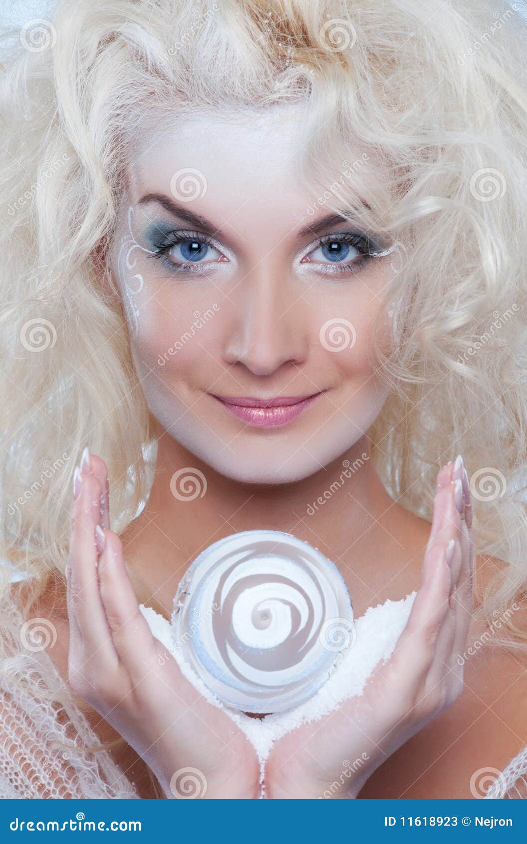 Beautiful snow queen stock image. Image of adult, fashion - 11618923