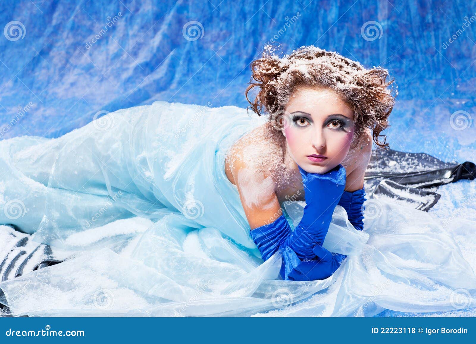 Beautiful snow queen stock photo. Image of frozen, beauty - 22223118