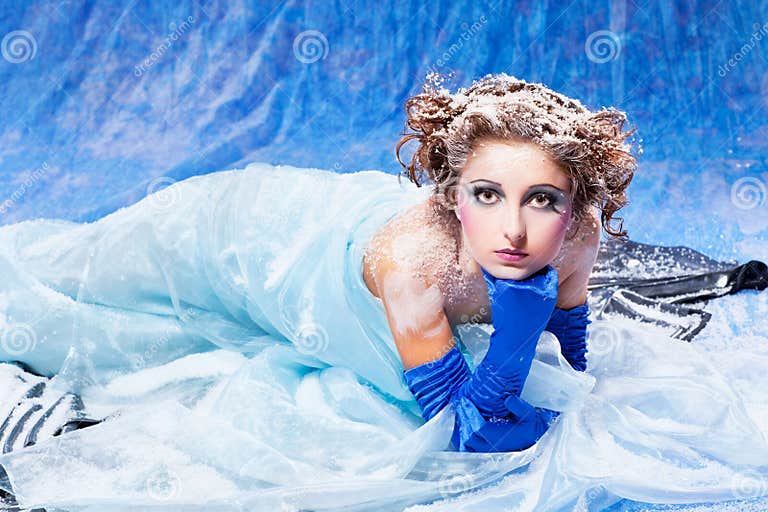 Beautiful snow queen stock photo. Image of frozen, beauty - 22223118