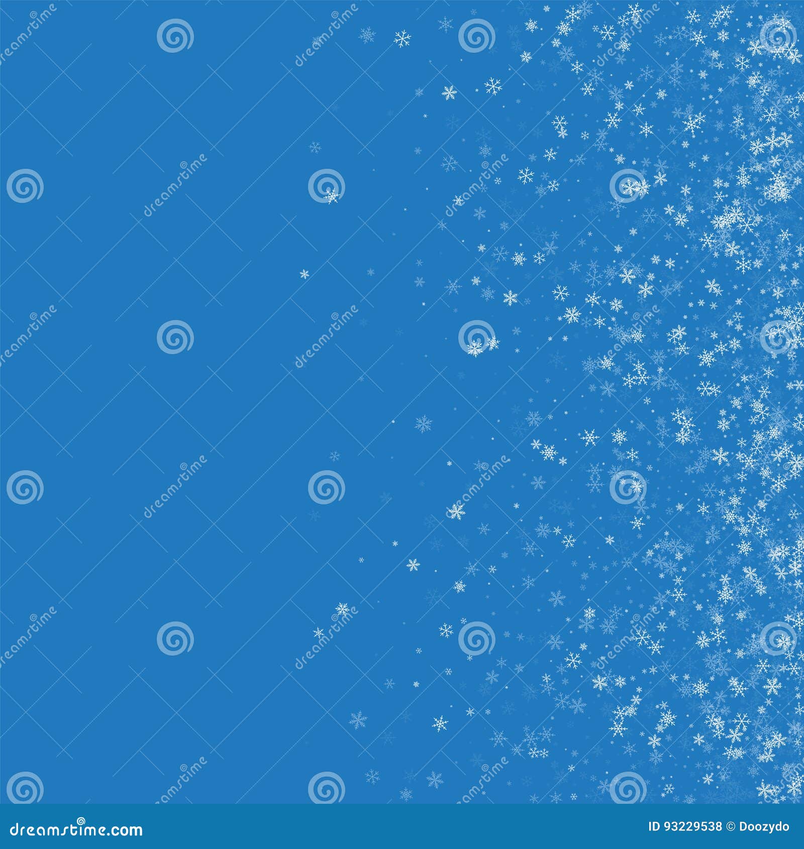 Beautiful snowfall. stock vector. Illustration of random - 93229538