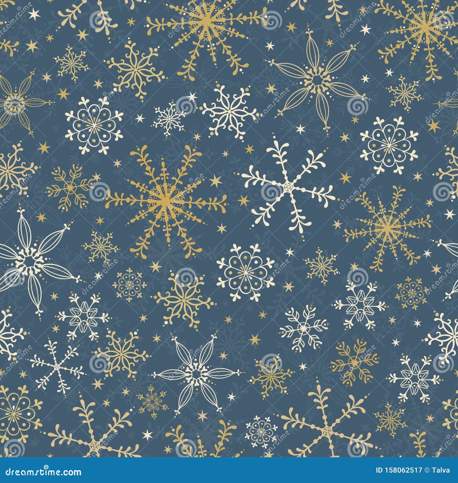Snowflake Seamless Pattern. Snow On A Transparent Background. Cartoon ...