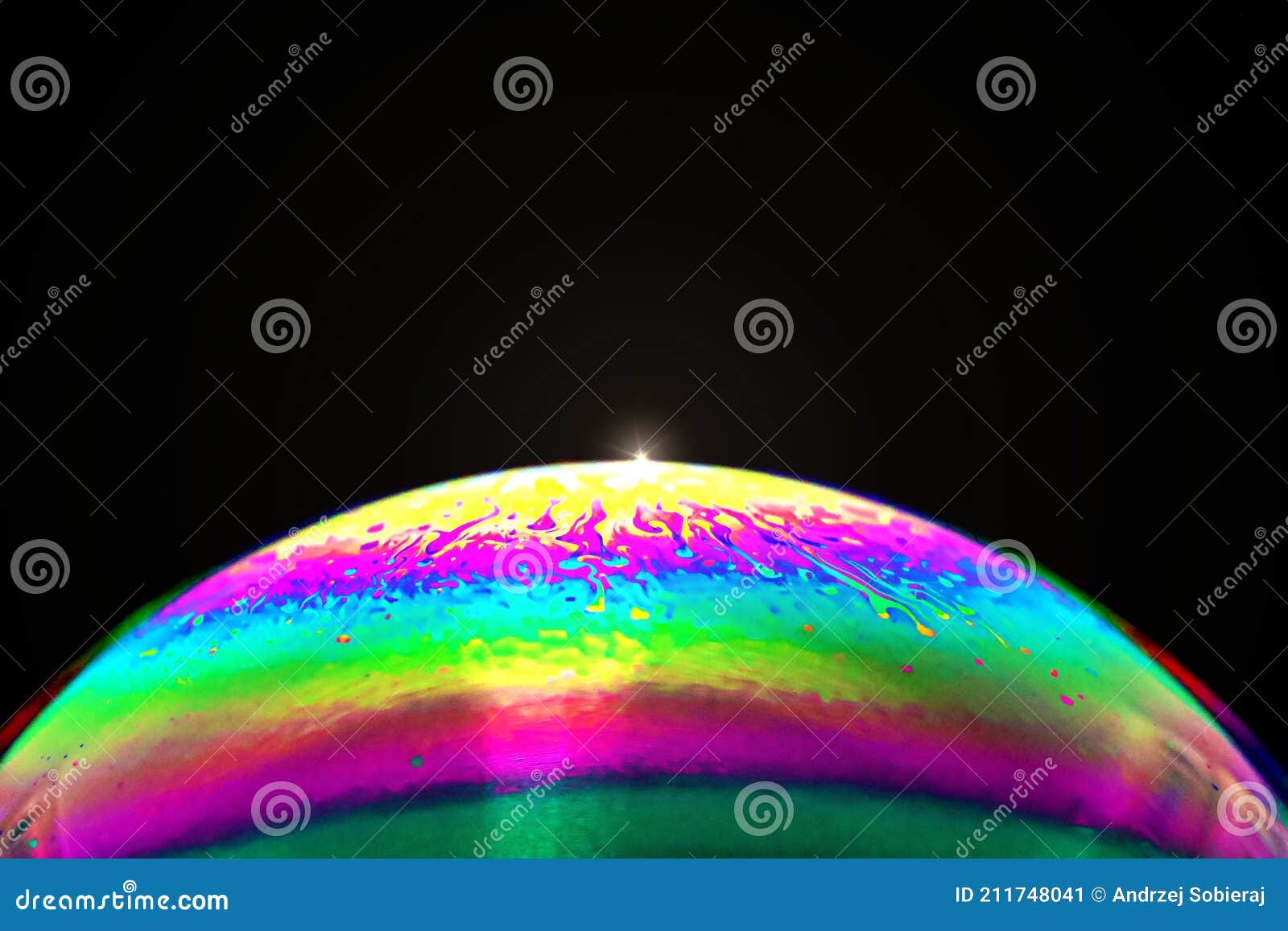 Beautiful Soap Bubbles on a Macro Scale Stock Image - Image of galaxies ...