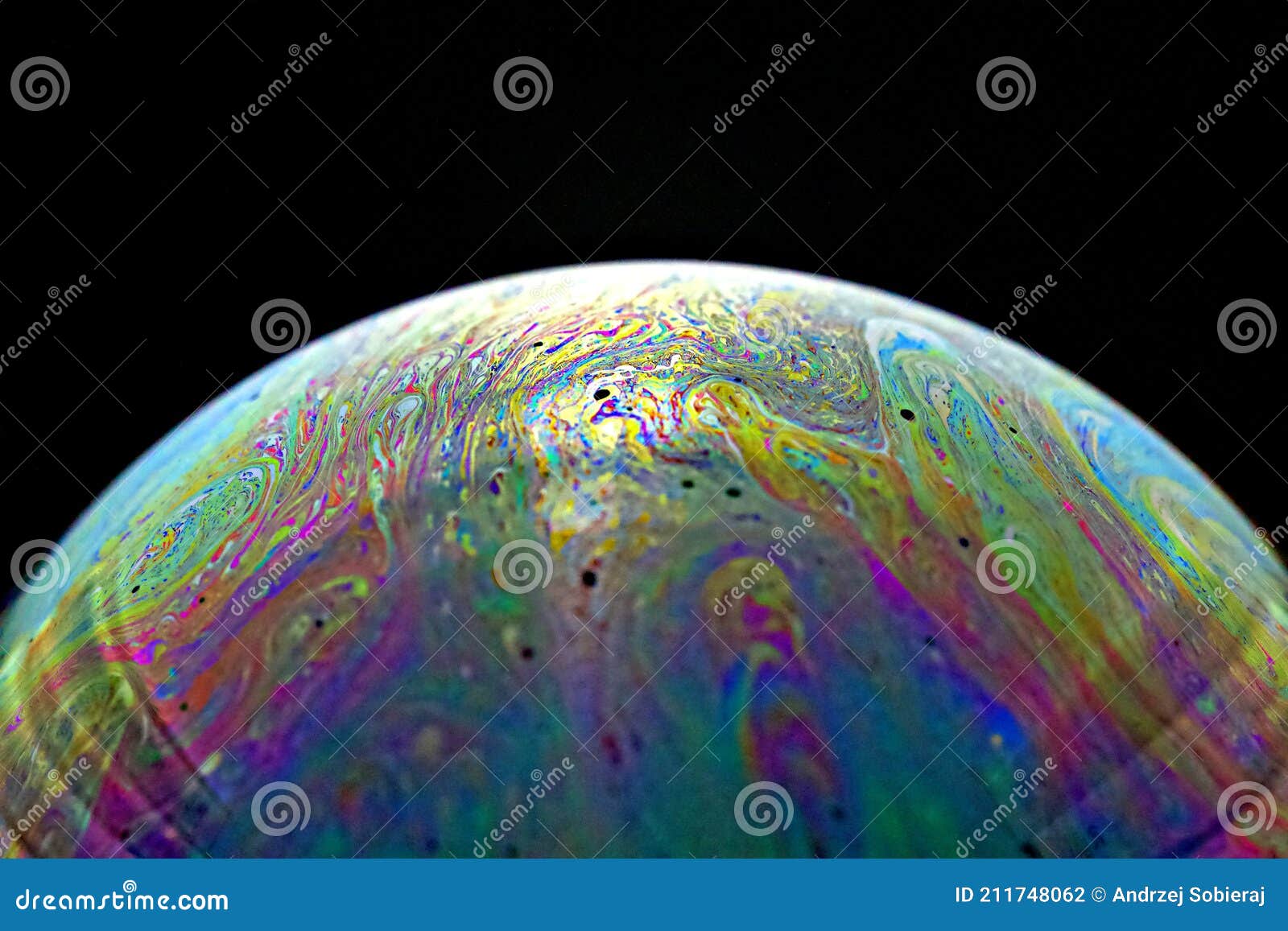 Beautiful Soap Bubbles on a Macro Scale Stock Photo - Image of context ...