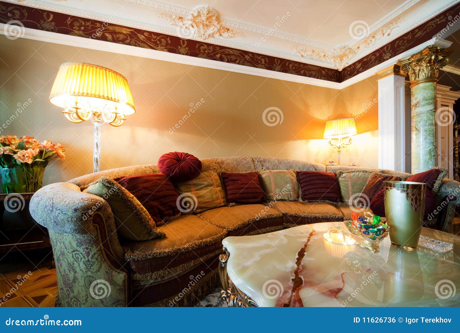 Beautiful sofa stock photo. Image of house, furniture - 11626736
