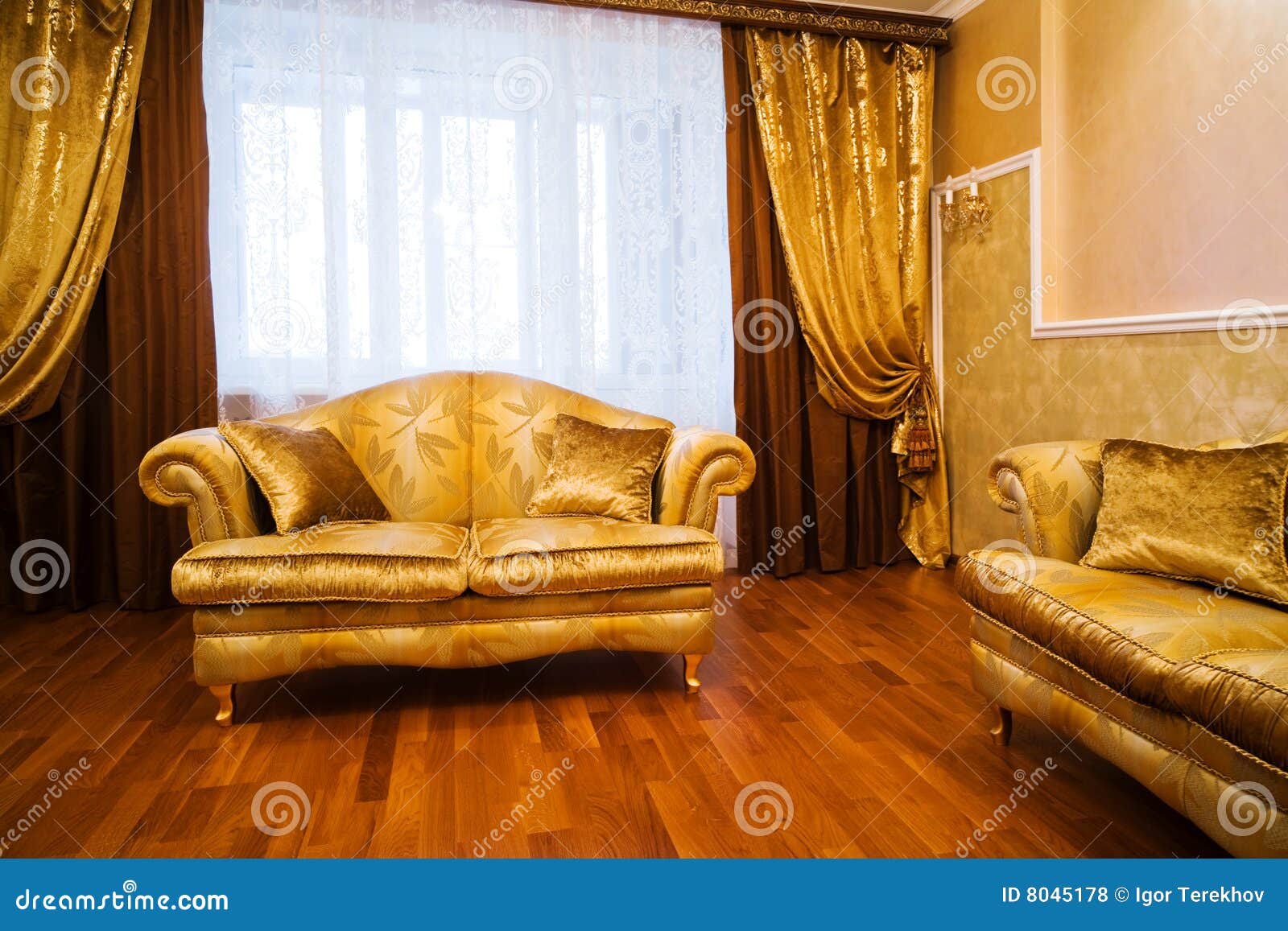 Beautiful sofa stock photo. Image of parquet, clean, modern - 8045178