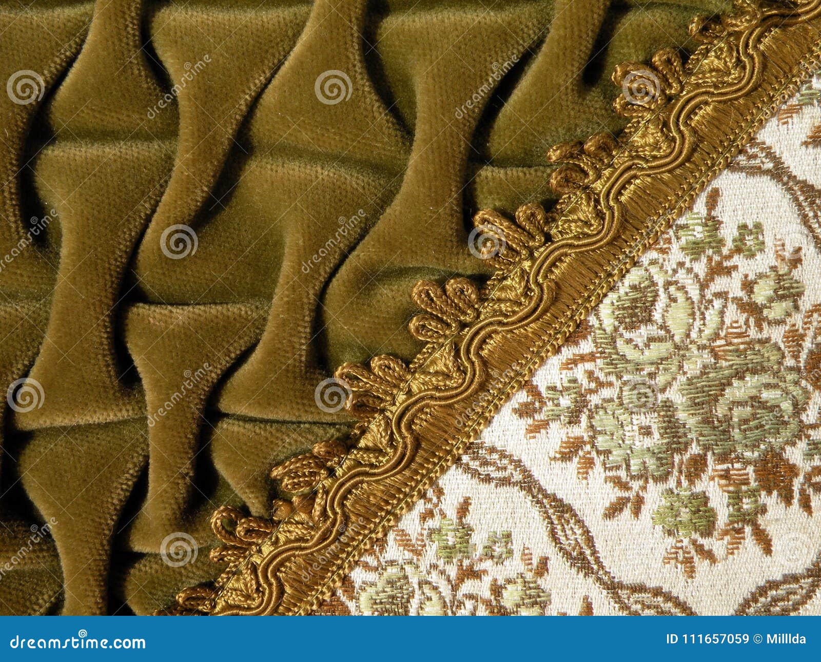 Green soft floral fabric stock image. Image of create - 111657059