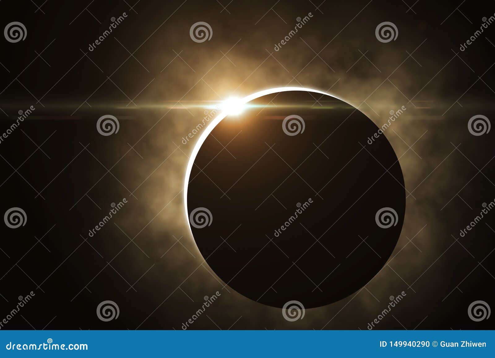 Beautiful solar eclipse stock illustration. Illustration of astronomy ...
