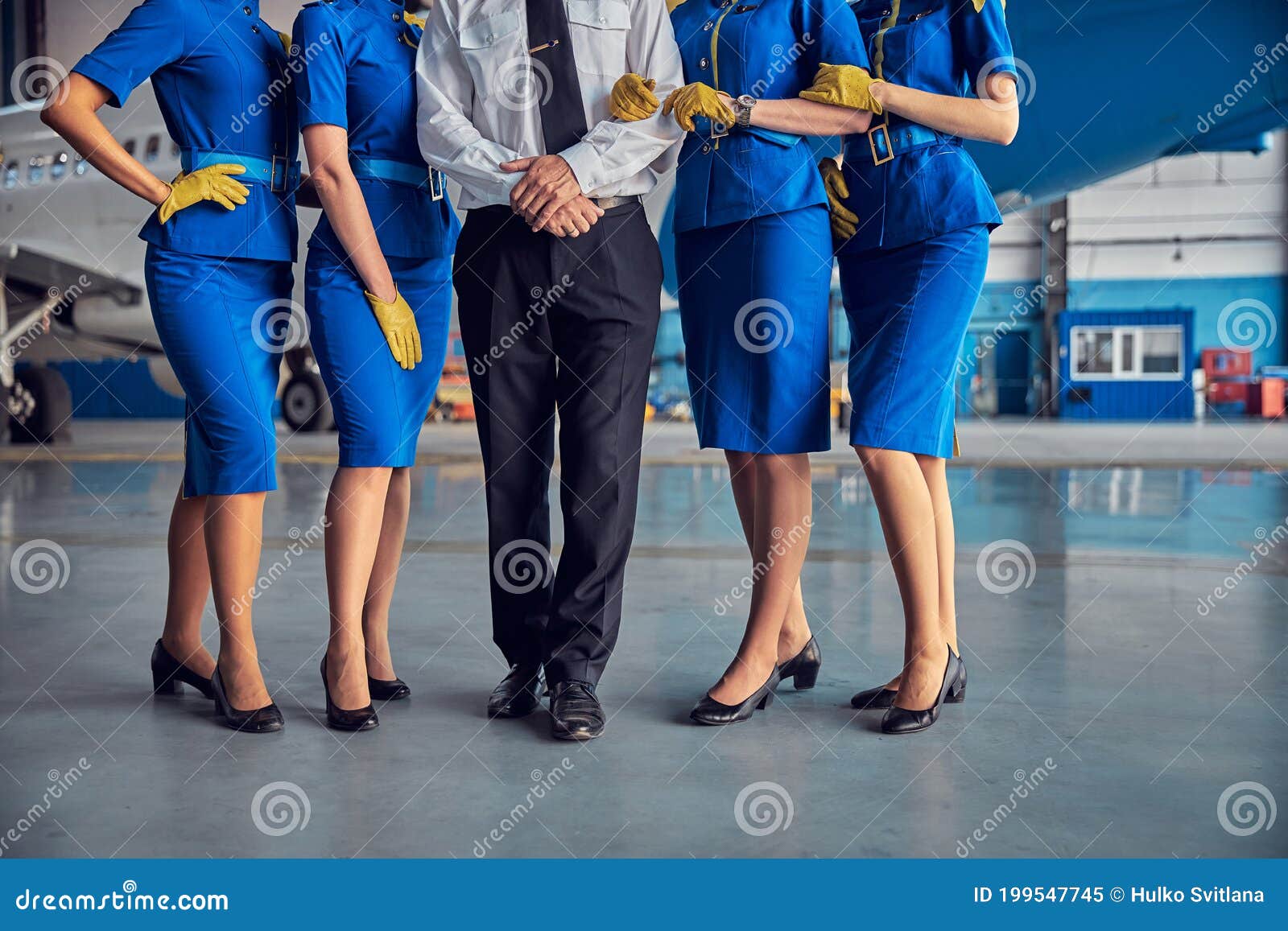 Beautiful Solid Flying Team Posing at the Camera in the Outdoors Stock ...