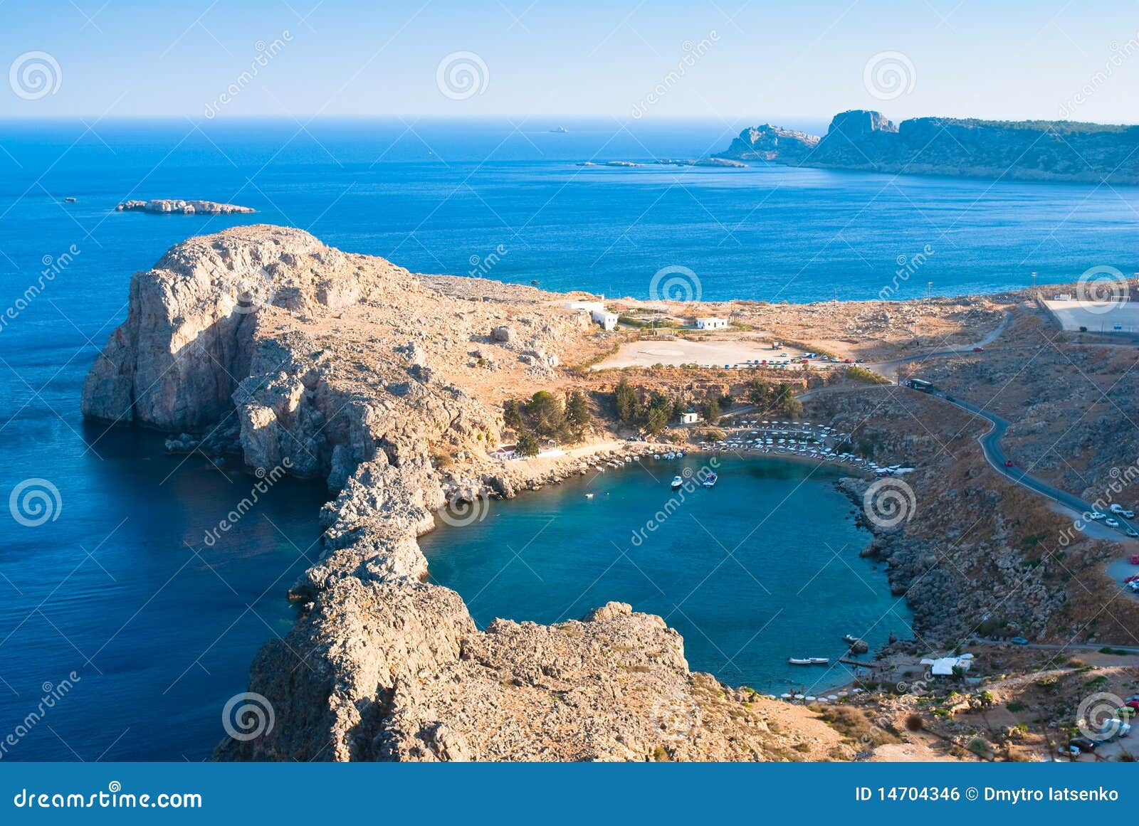 Beautiful South View with Beach in the Bay Stock Photo - Image of ocean ...