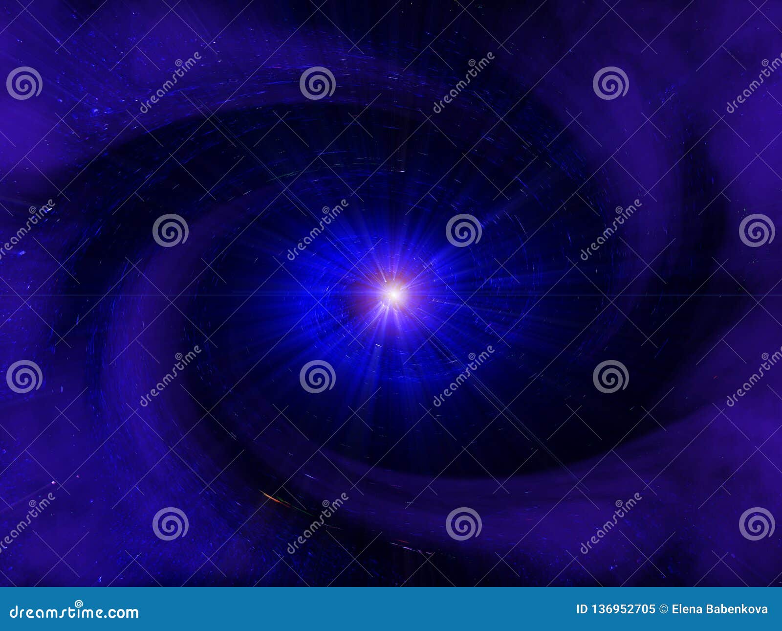 Abstraction on the Theme of Space Magic. Stock Illustration ...