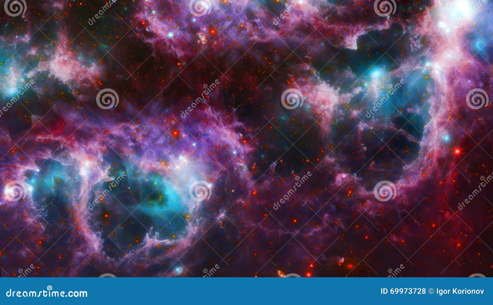 Beautiful Space nebula stock illustration. Illustration of light - 69973728