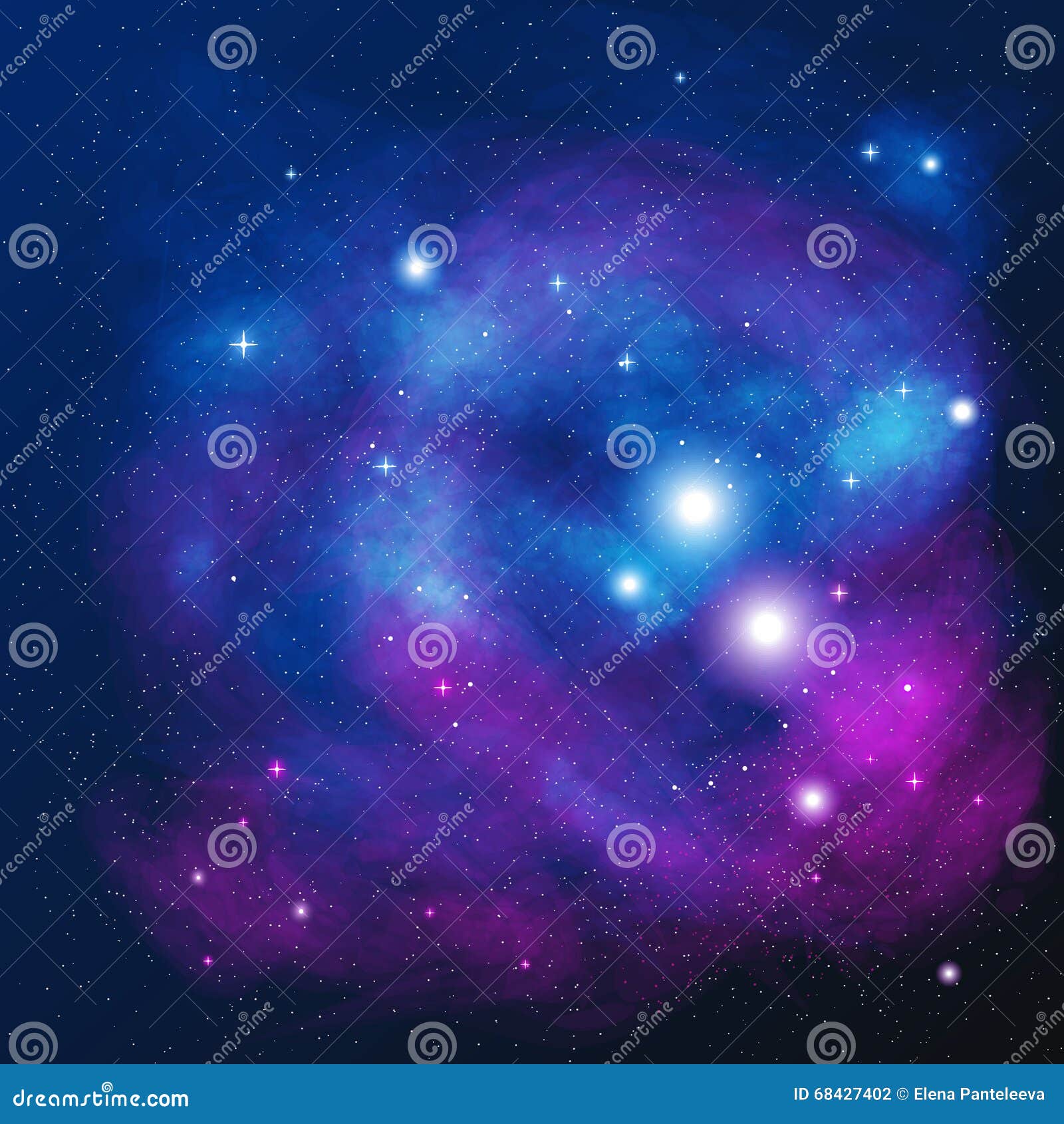 Beautiful Space Landscape, An Expansive, Panoramic Anamorphic, Space ...