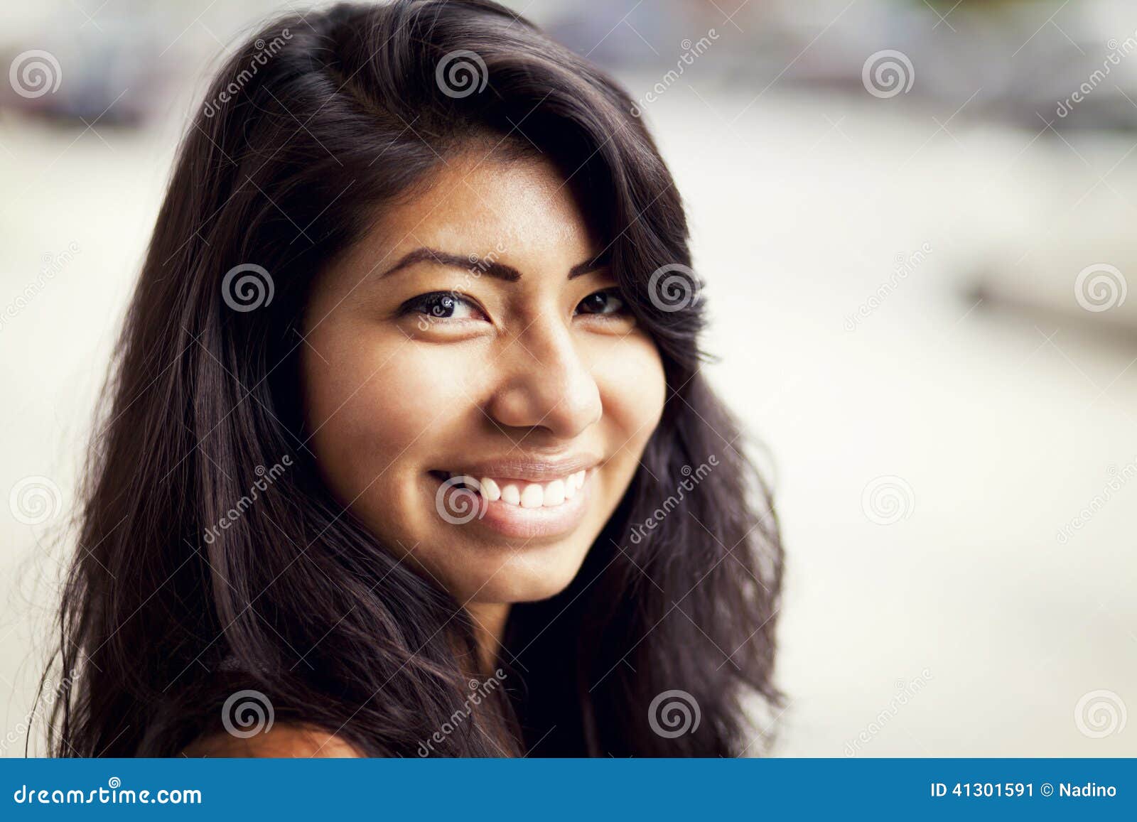 Beautiful Spanish Woman Smiling Stock Image - Image of adult, happiness ...