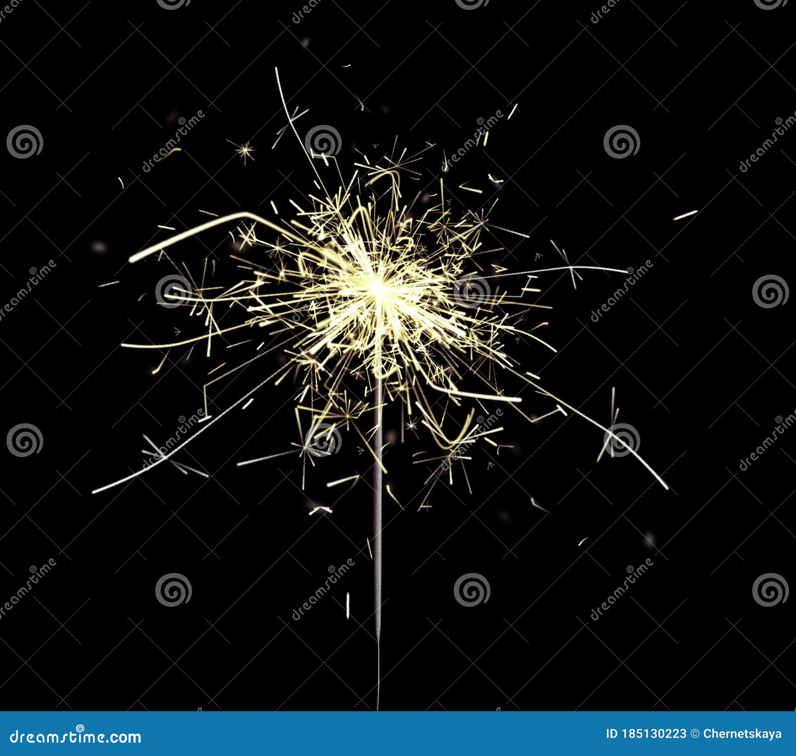 Beautiful Sparkler Burning on Background. Party Decor Stock Image ...