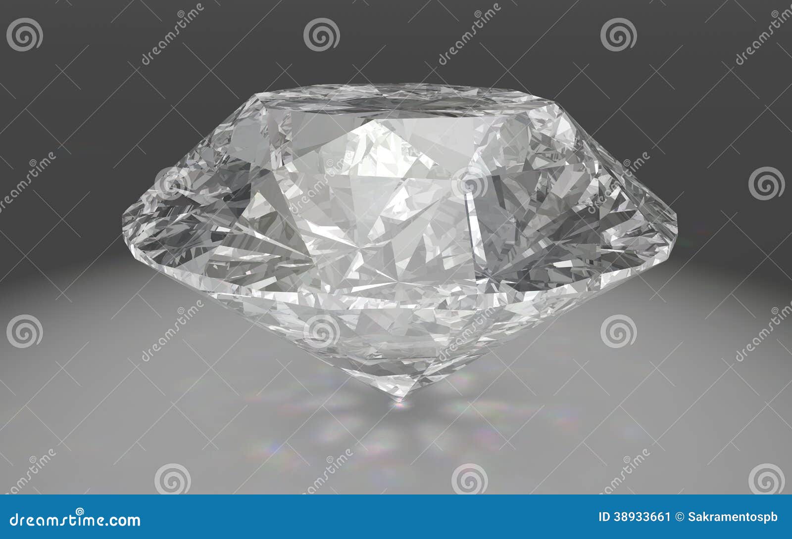 A Beautiful Sparkling Diamond Stock Illustration - Illustration of ...