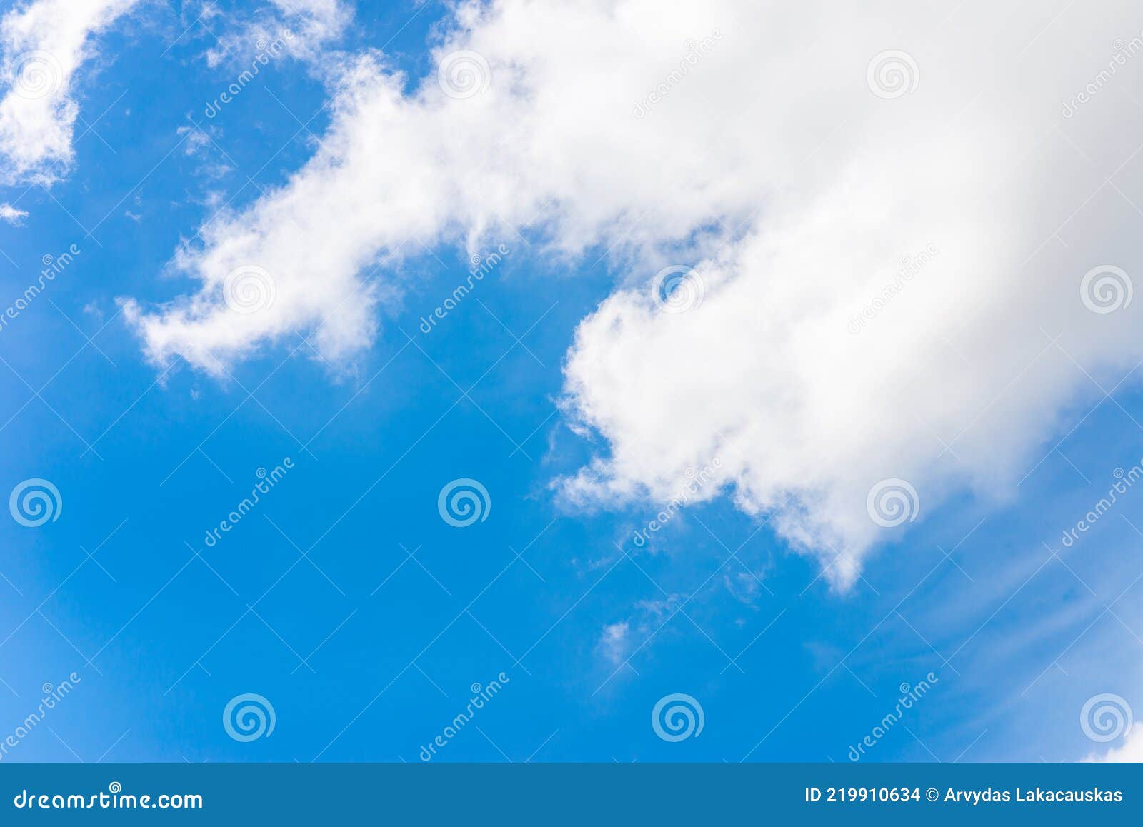 Beautiful Sparse Clouds in the Blue Sky.Cloudscape.Sunny Day. Blue Sky ...