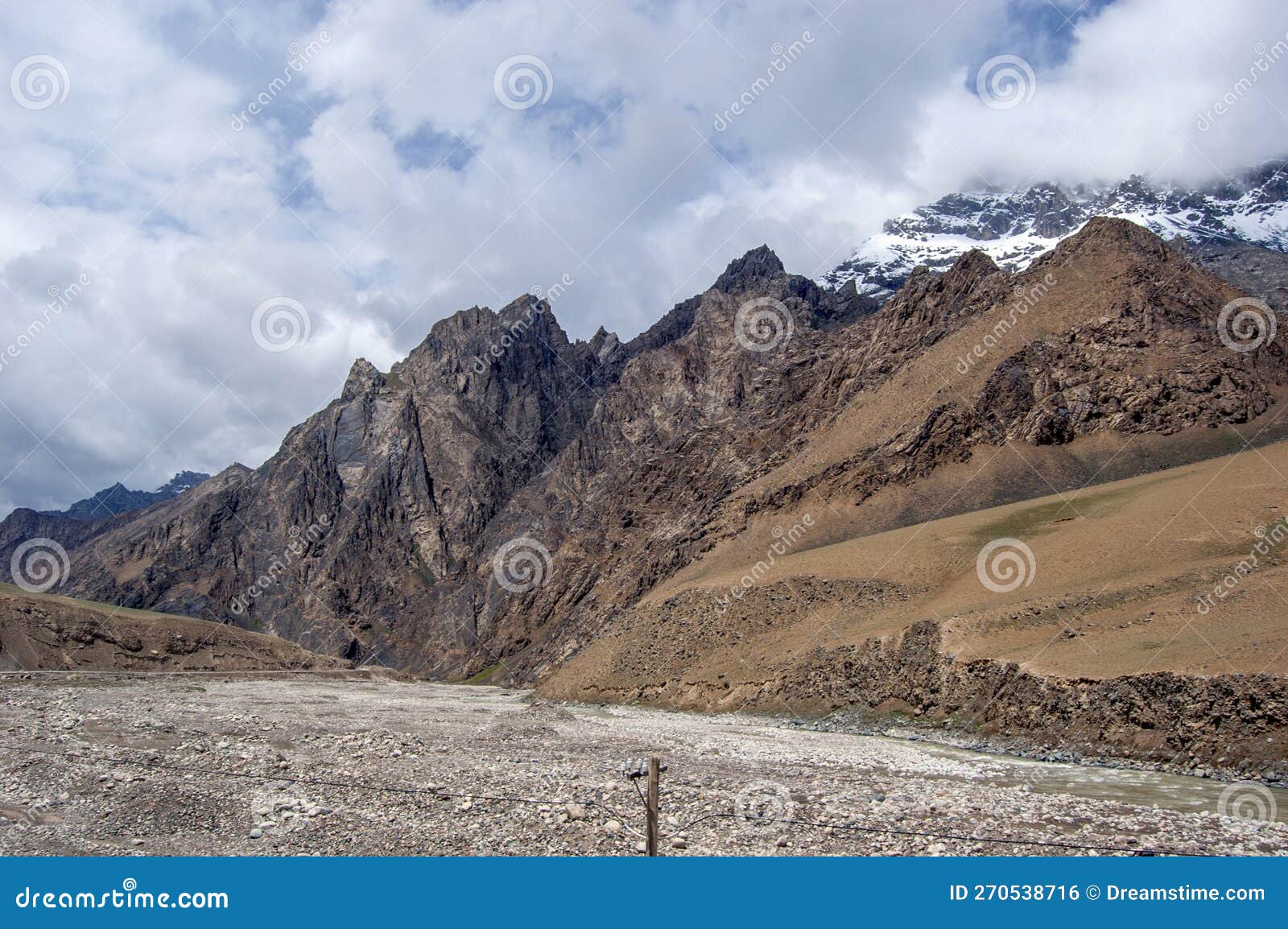 Beautiful and Spectacular Snow Mountains in the Distance Stock Photo ...