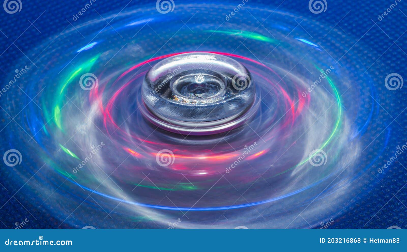 Beautiful Spining Color Spinner on the Table Stock Photo - Image of ...