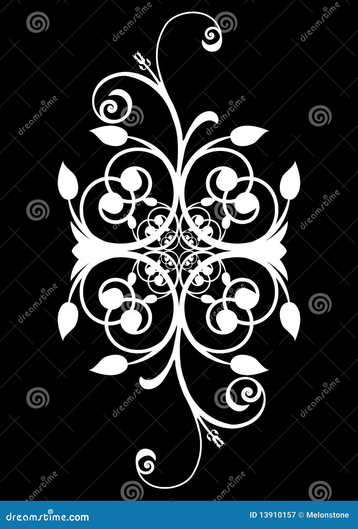 Beautiful spiral design stock illustration. Illustration of decorative ...