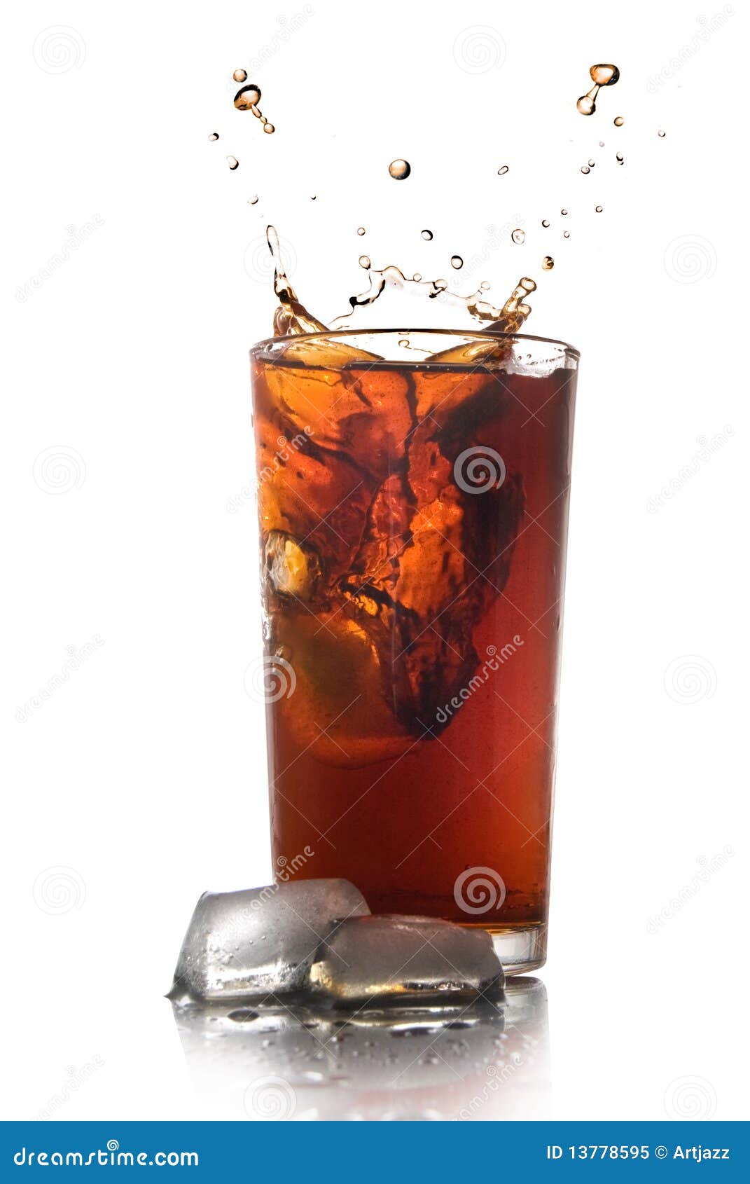 Beautiful Splash of Cola in Glass Stock Image - Image of life, isolated ...