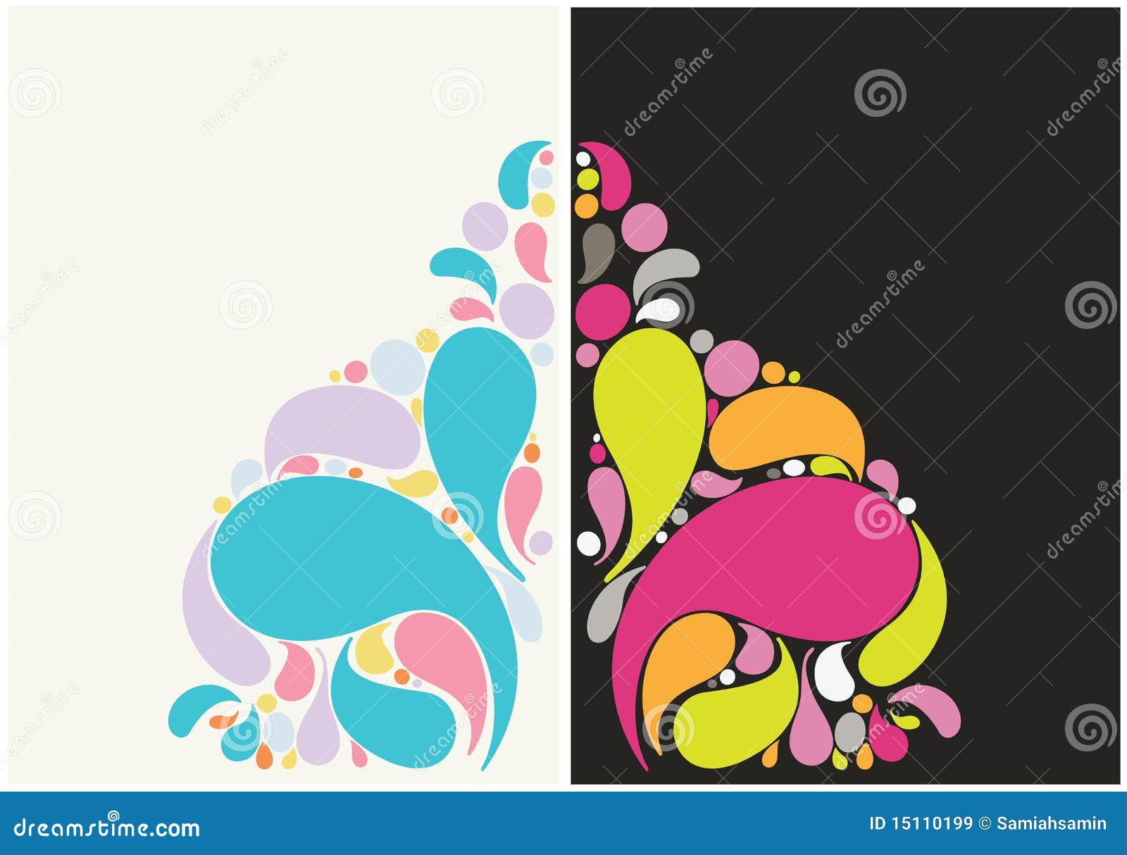 Beautiful Splash Drops Background Design Stock Vector - Illustration of ...