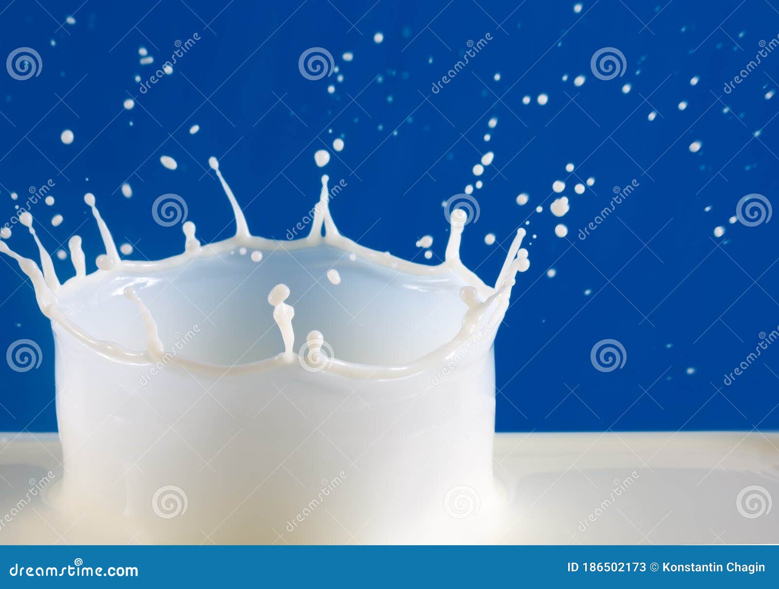 Beautiful Splash of Natural Milk Stock Image - Image of healthy, food ...