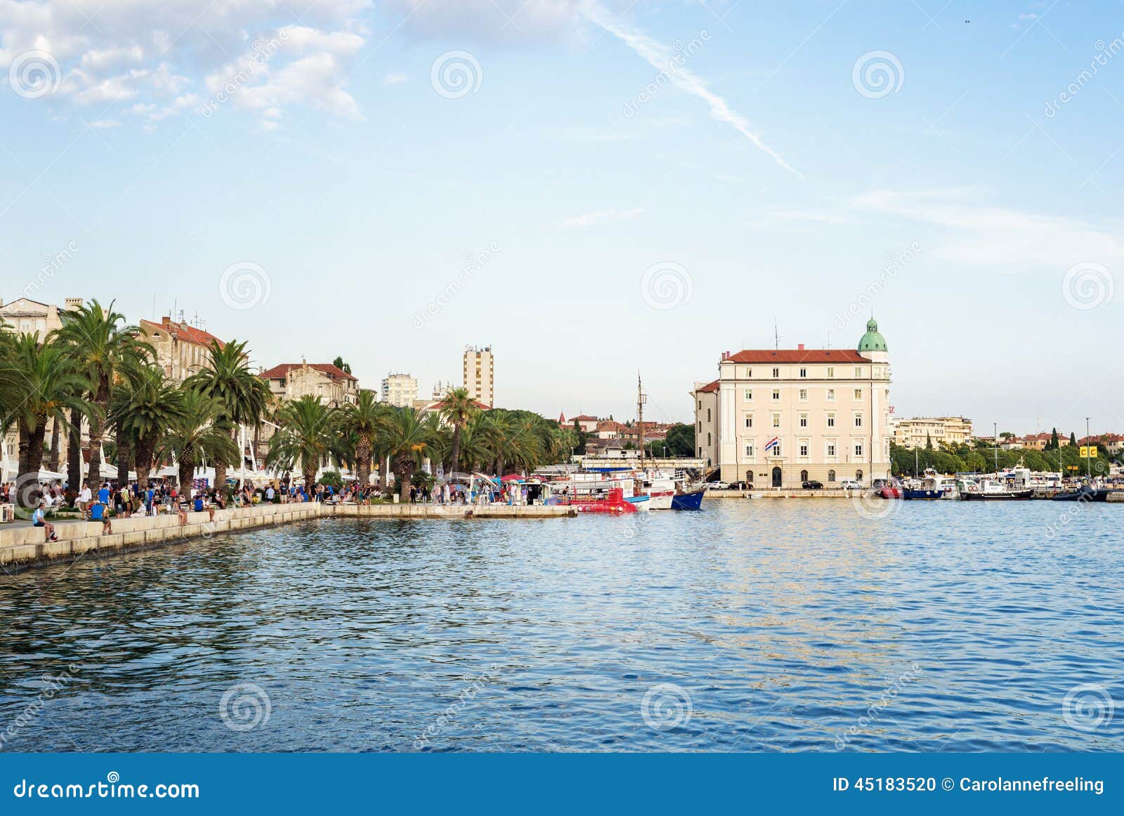 Beautiful Split editorial image. Image of copyspace, seafront - 45183520