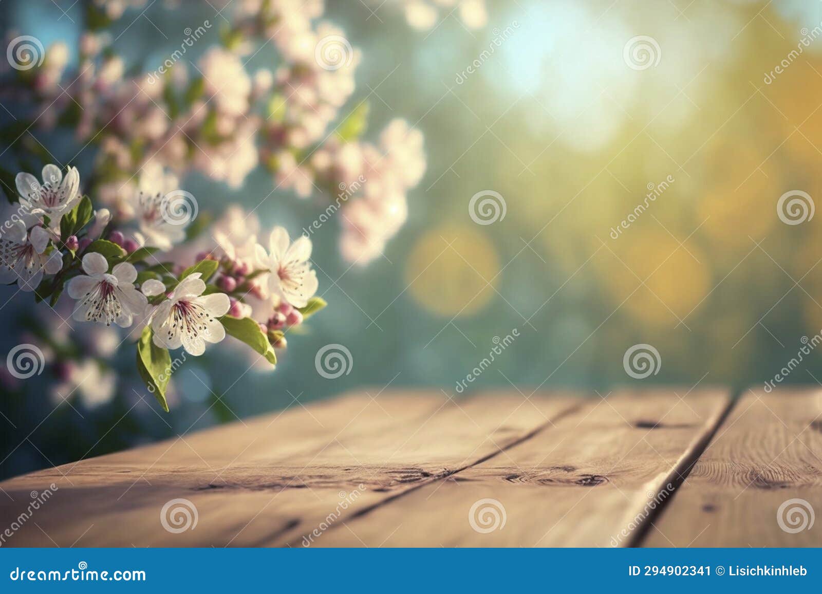 Beautiful Spring Cherry Blossom Banner Created with Generative Ai ...