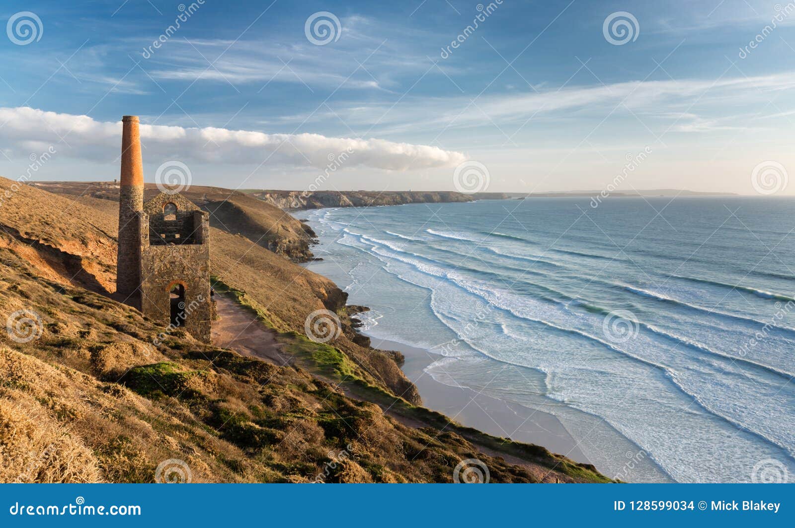View Of Wheal Coates, Chapel Porth Mine, St. Agnes, Cornwall Royalty ...