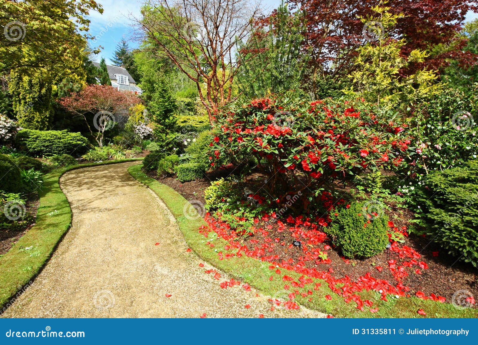 Beautiful spring garden stock image. Image of environment - 31335811