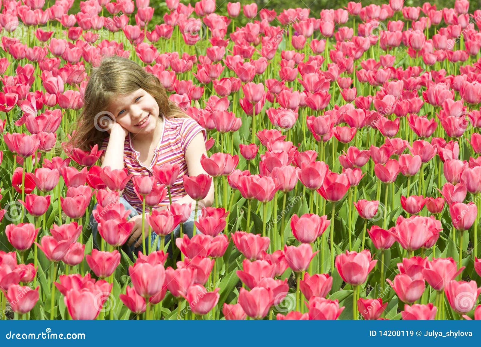 Beautiful Spring Girl stock image. Image of colored, caucasian - 14200119