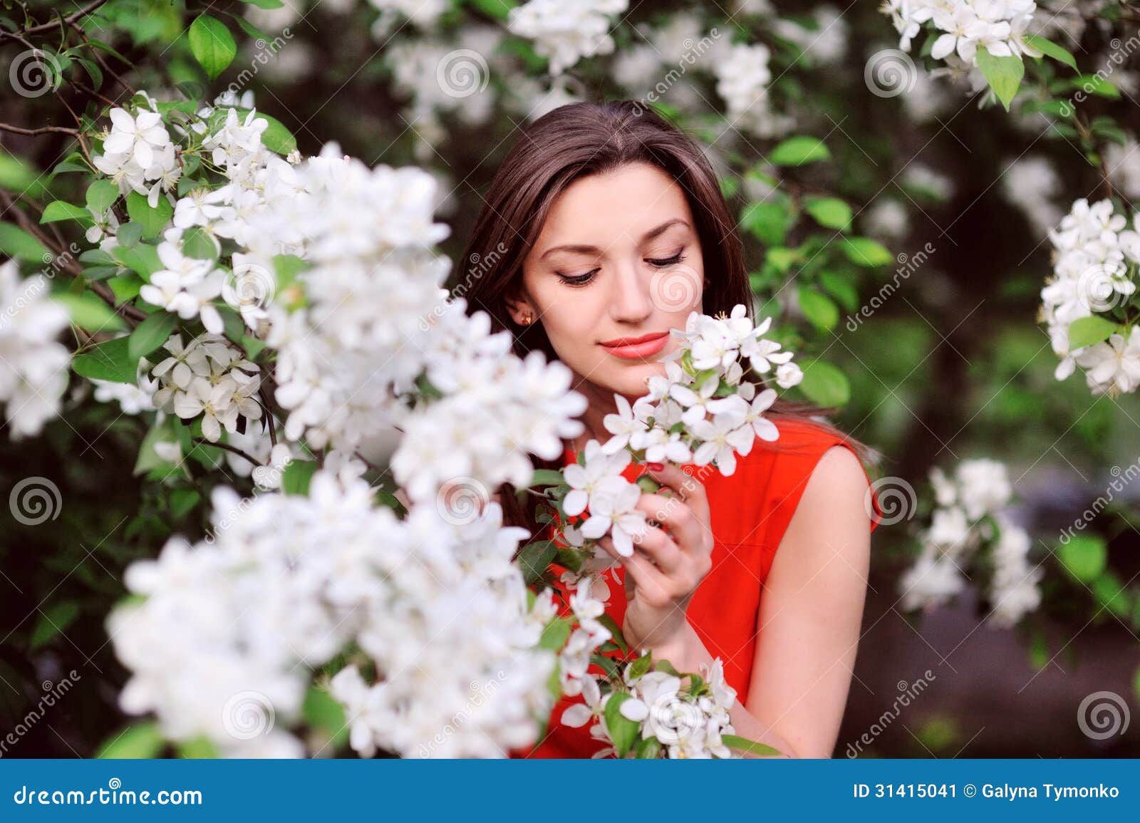Beautiful Spring Girl stock image. Image of concept, cute - 31415041