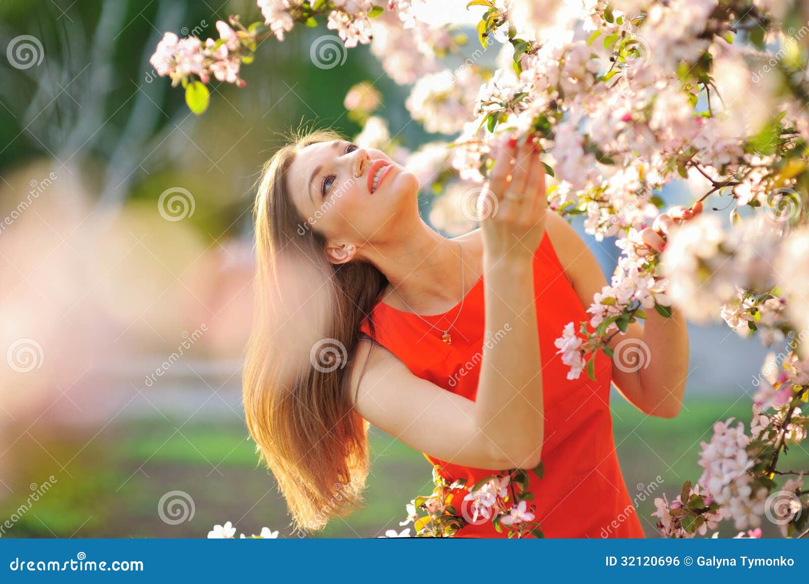 Beautiful Spring Girl stock photo. Image of beautiful - 32120696