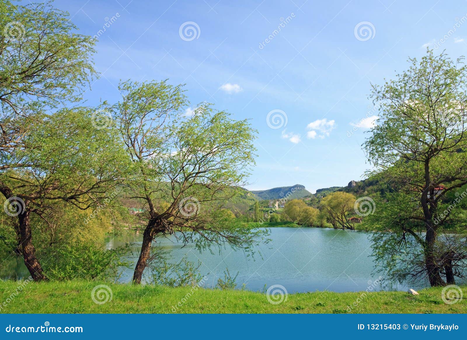 Beautiful spring lake stock image. Image of beautiful - 13215403
