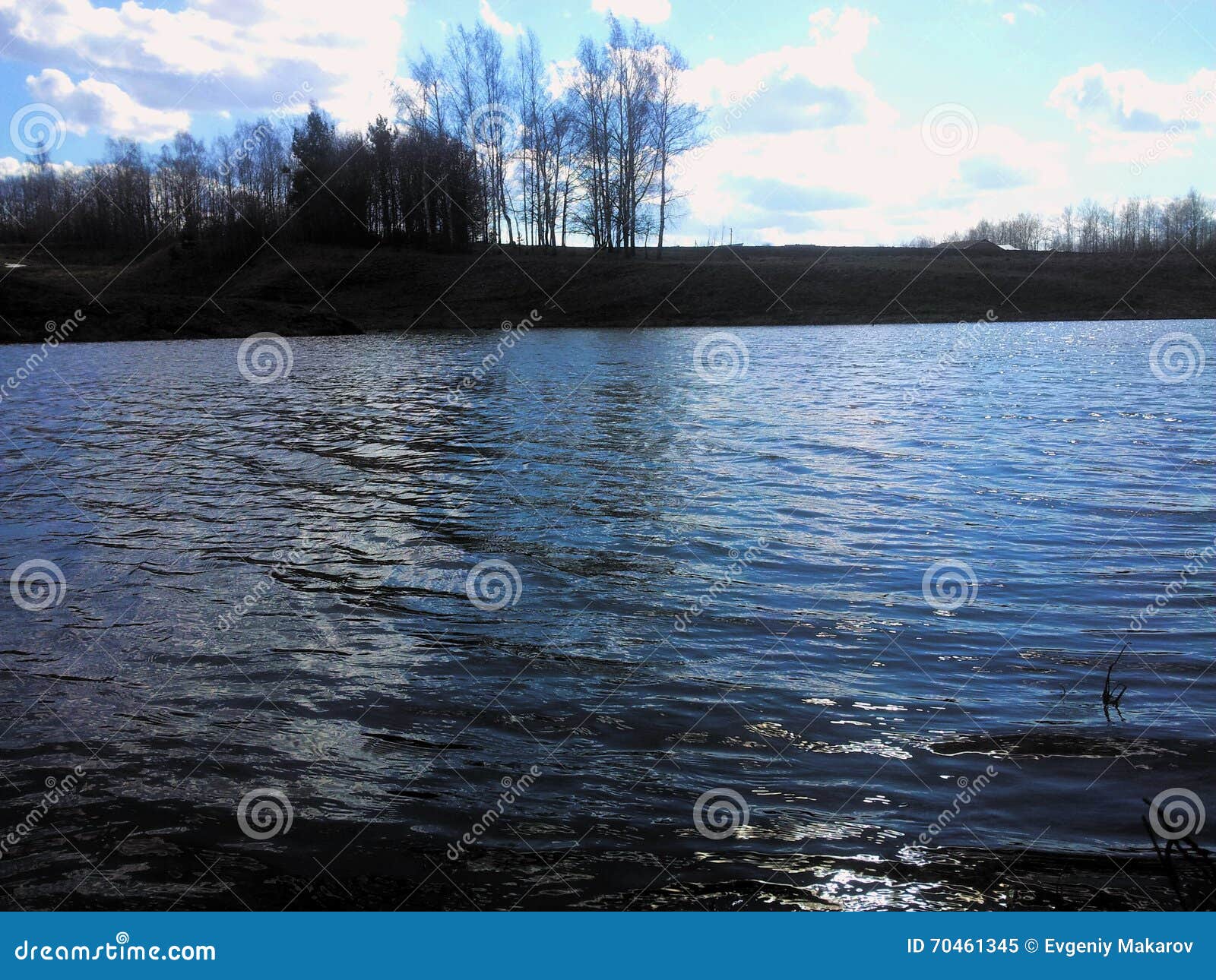 Beautiful spring lake stock image. Image of nature, forest - 70461345