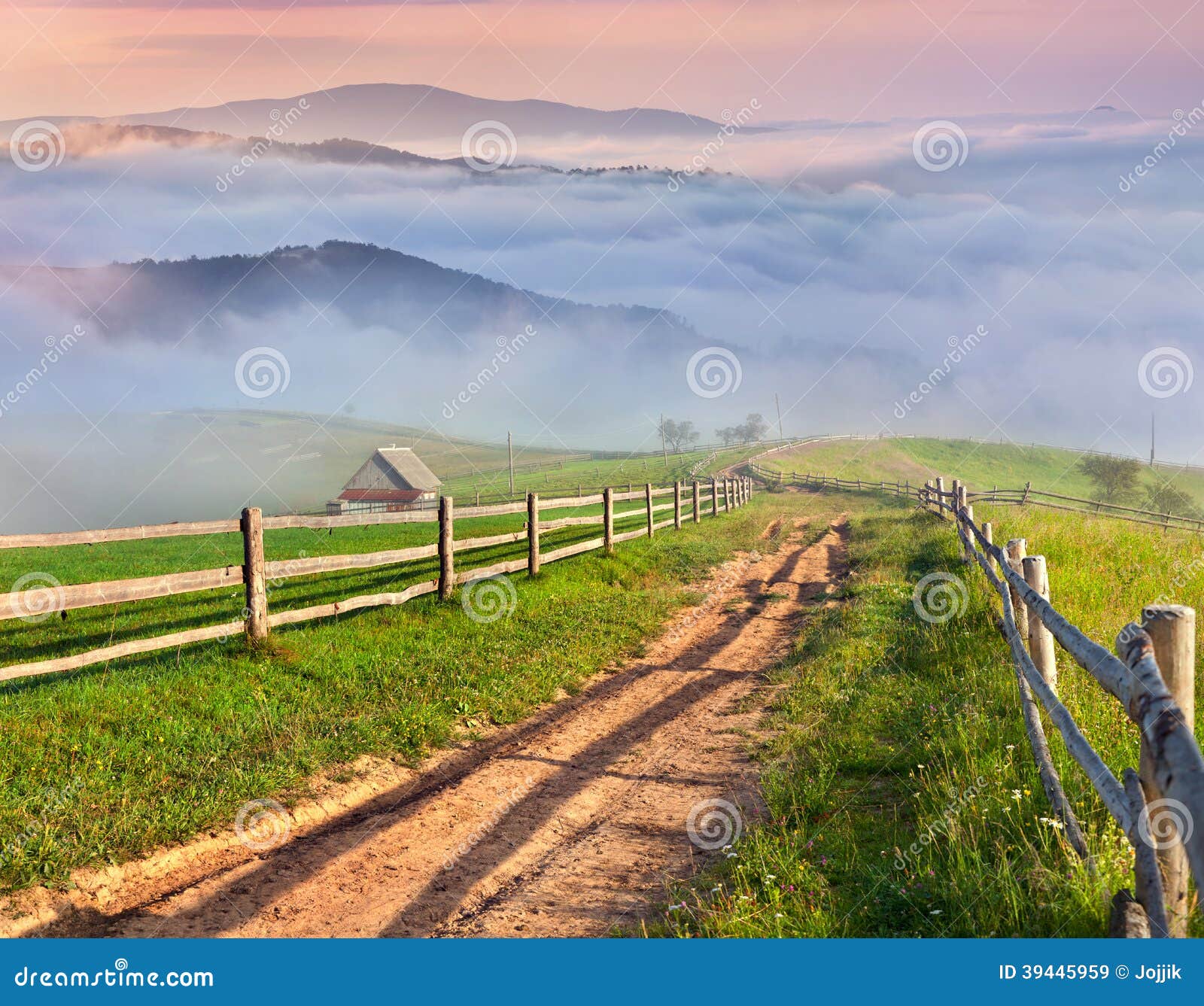 Beautiful Spring Landscape in a Mountains Stock Image - Image of hill ...